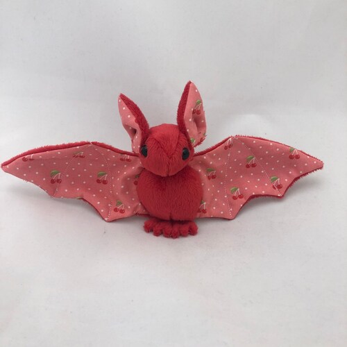 Light Pink Strawberry Bat Plush Stuffed Animal Softie - Etsy