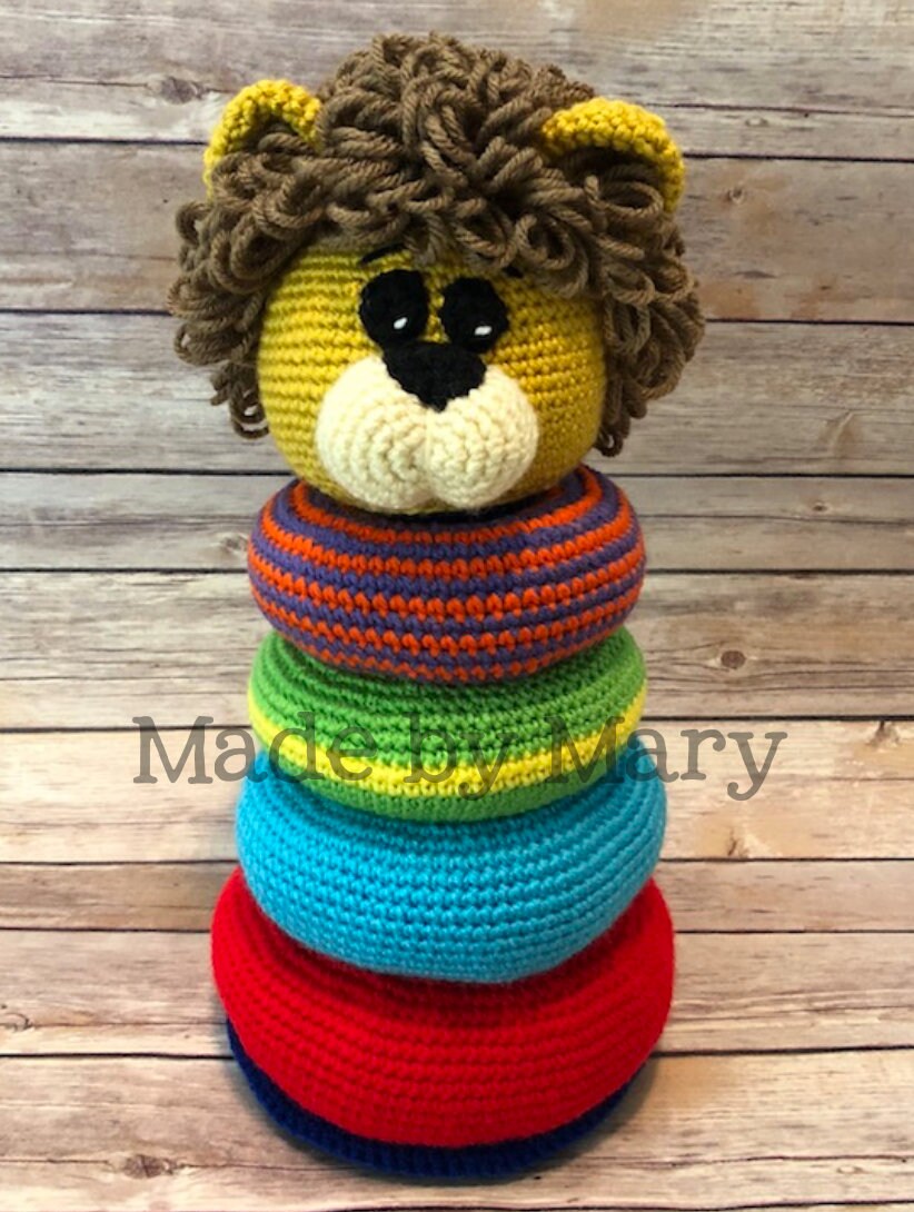 PDF PATTERN: Ring Stacker Zoo Animals 1 crochet Pattern | Etsy