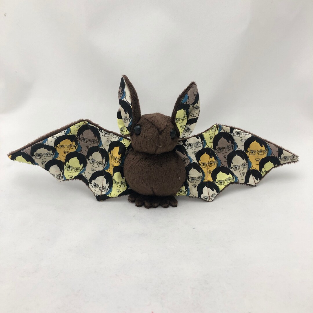 Brown Dwight Bat Plush, Stuffed Animal, Softie - Etsy