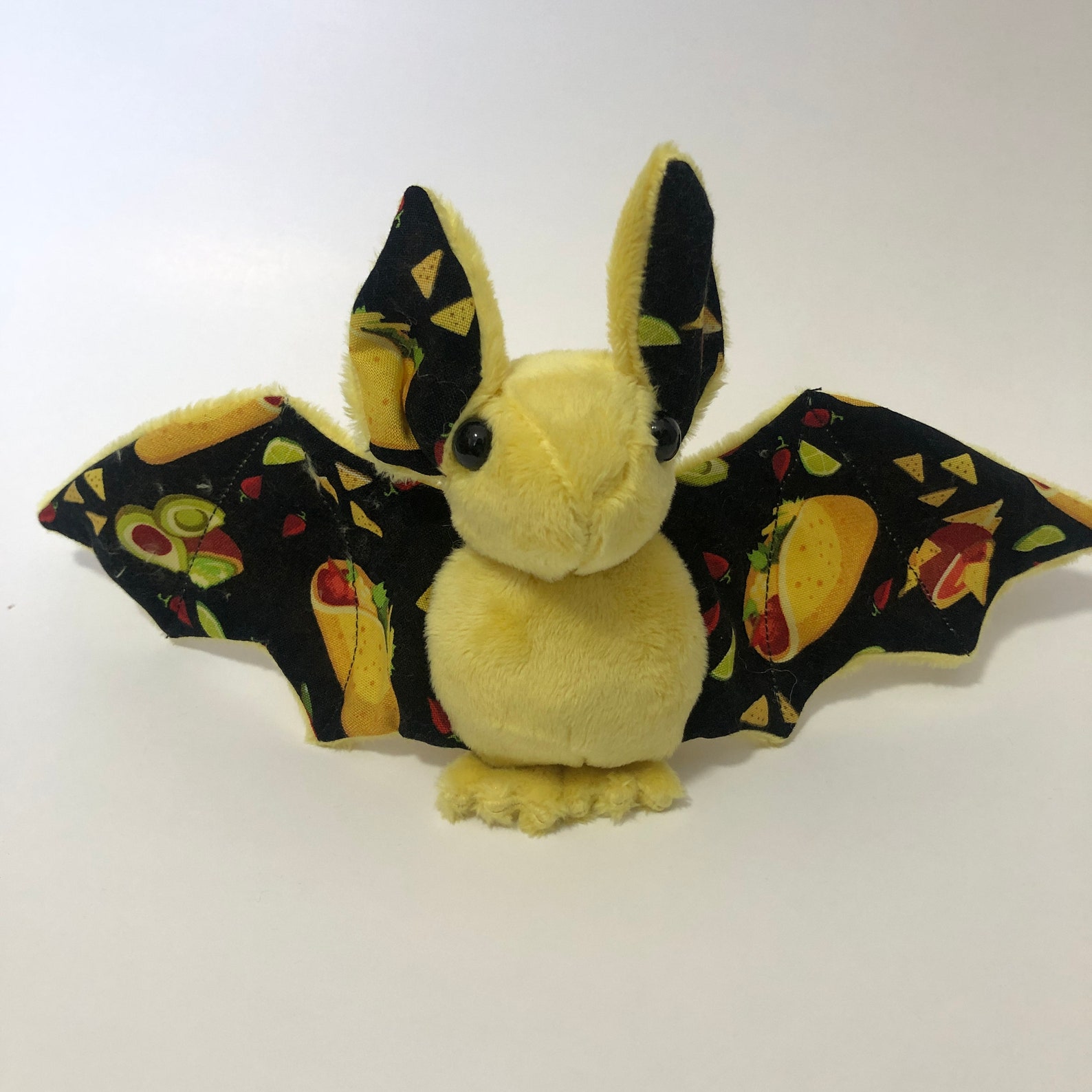 Yellow Taco Bat Plush, Stuffed Animal, Softie - Etsy