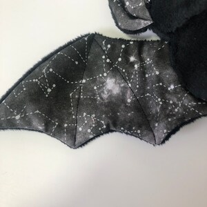Night Star Gazing Galaxy Bat Black Plush, Stuffed Animal, Softie ...