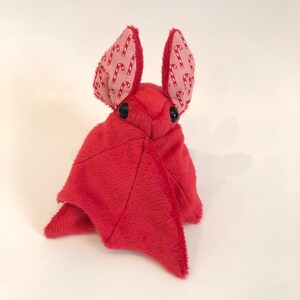 Red Candy Cane Bat Plush, Stuffed Animal, Softie - Etsy