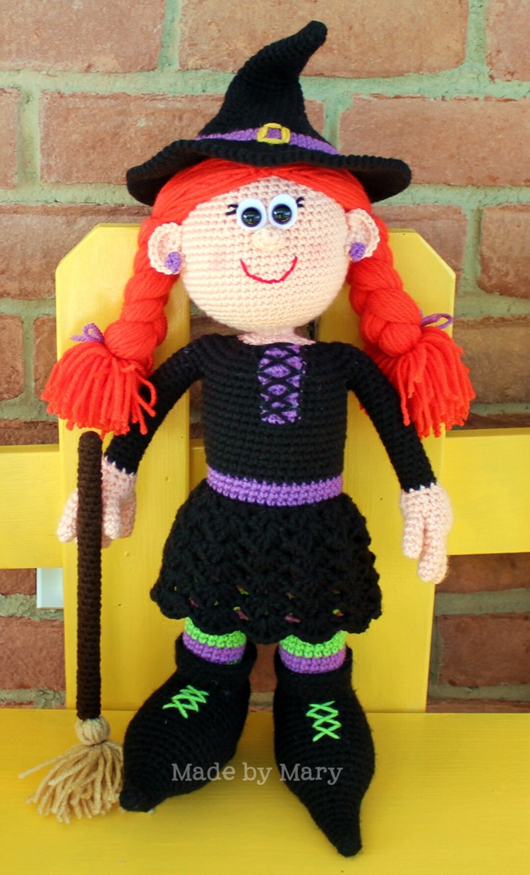 PDF PATTERN: Winifred the Witch Crochet Pattern **crochet Pattern Only ...