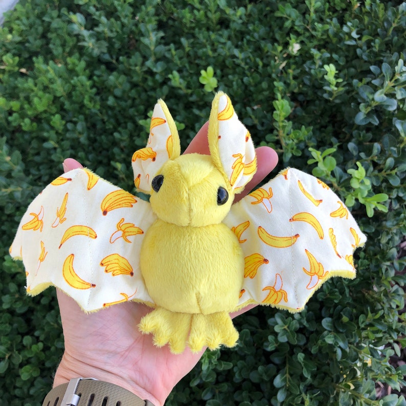 Yellow Banana Bat Plush Stuffed Animal Softie - Etsy