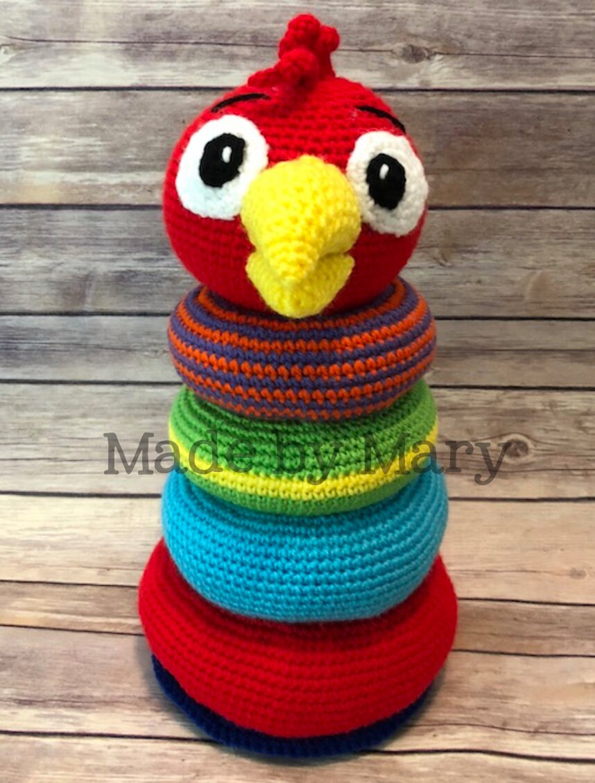 PDF PATTERN: Ring Stacker Zoo Animals 2 crochet Pattern - Etsy
