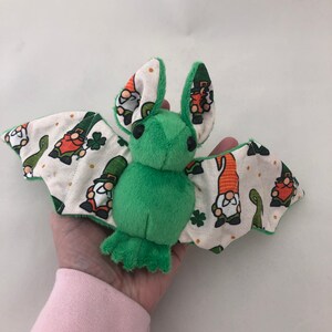 Green Gnome Leprechaun St. Patrick’s Day Bat Plush, Stuffed Animal ...