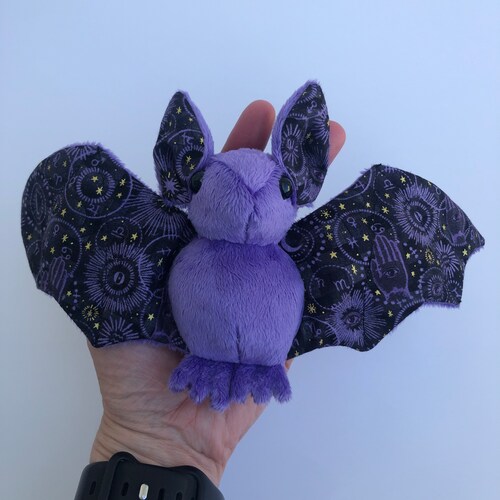 Purple Stars Bat Plush Stuffed Animal Softie - Etsy