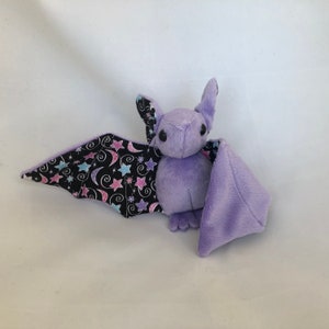 Purple Stars Bat Plush, Stuffed Animal, Softie - Etsy