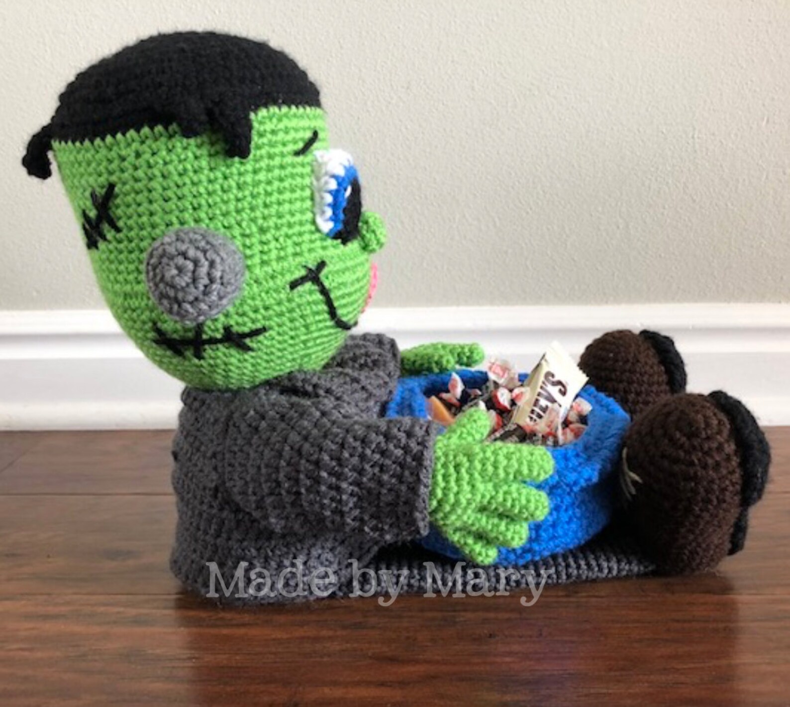 PDF PATTERN: Frankenstein Candy Bowl Crochet Pattern **crochet Pattern ...