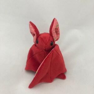 Red Cherry Bat Plush Stuffed Animal Softie - Etsy