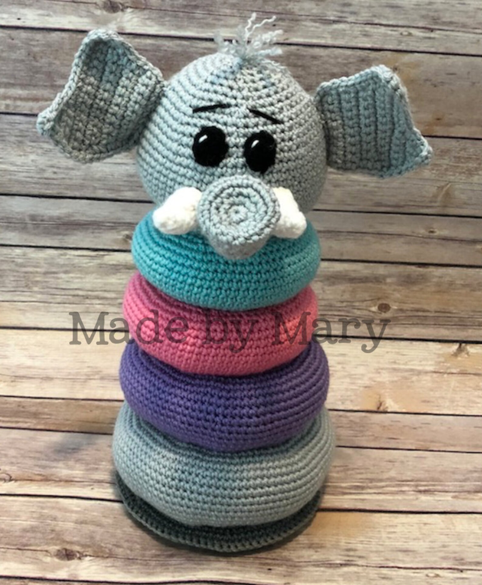 PDF PATTERN: Ring Stacker Zoo Animals 1 crochet Pattern | Etsy