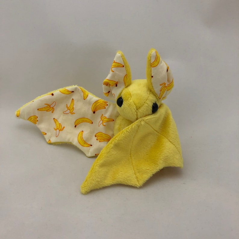 Yellow Banana Bat Plush Stuffed Animal Softie - Etsy