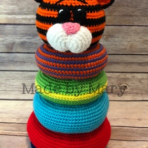 PDF PATTERN: Ring Stacker Zoo Animals 2 **crochet Pattern Only, Not ...
