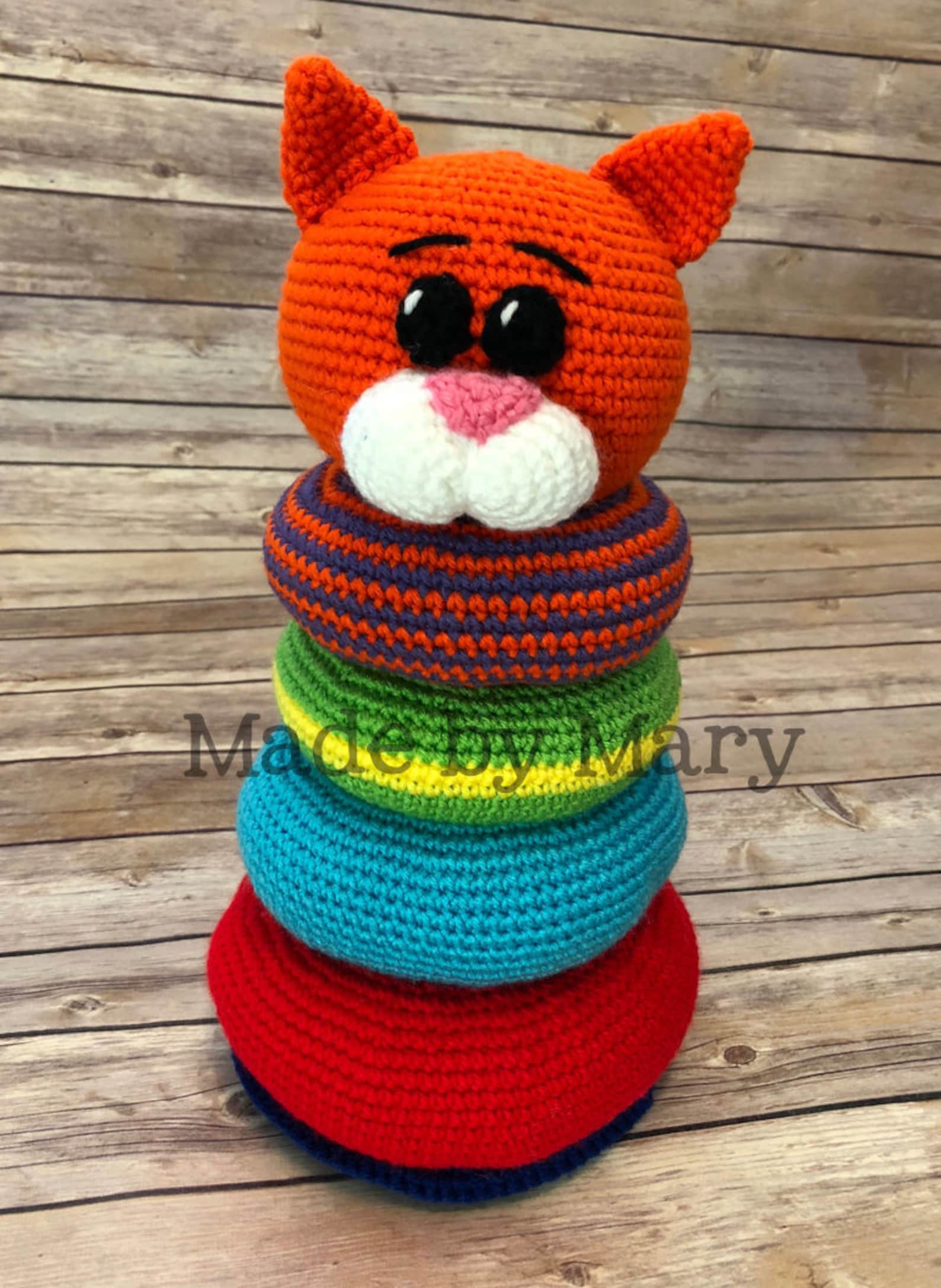 PDF PATTERN: Ring Stacker Pet Animals **crochet Pattern Only, Not ...