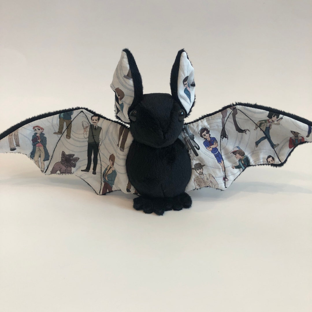 Black Small Friends Stranger Things Bat Plush Stuffed Animal - Etsy