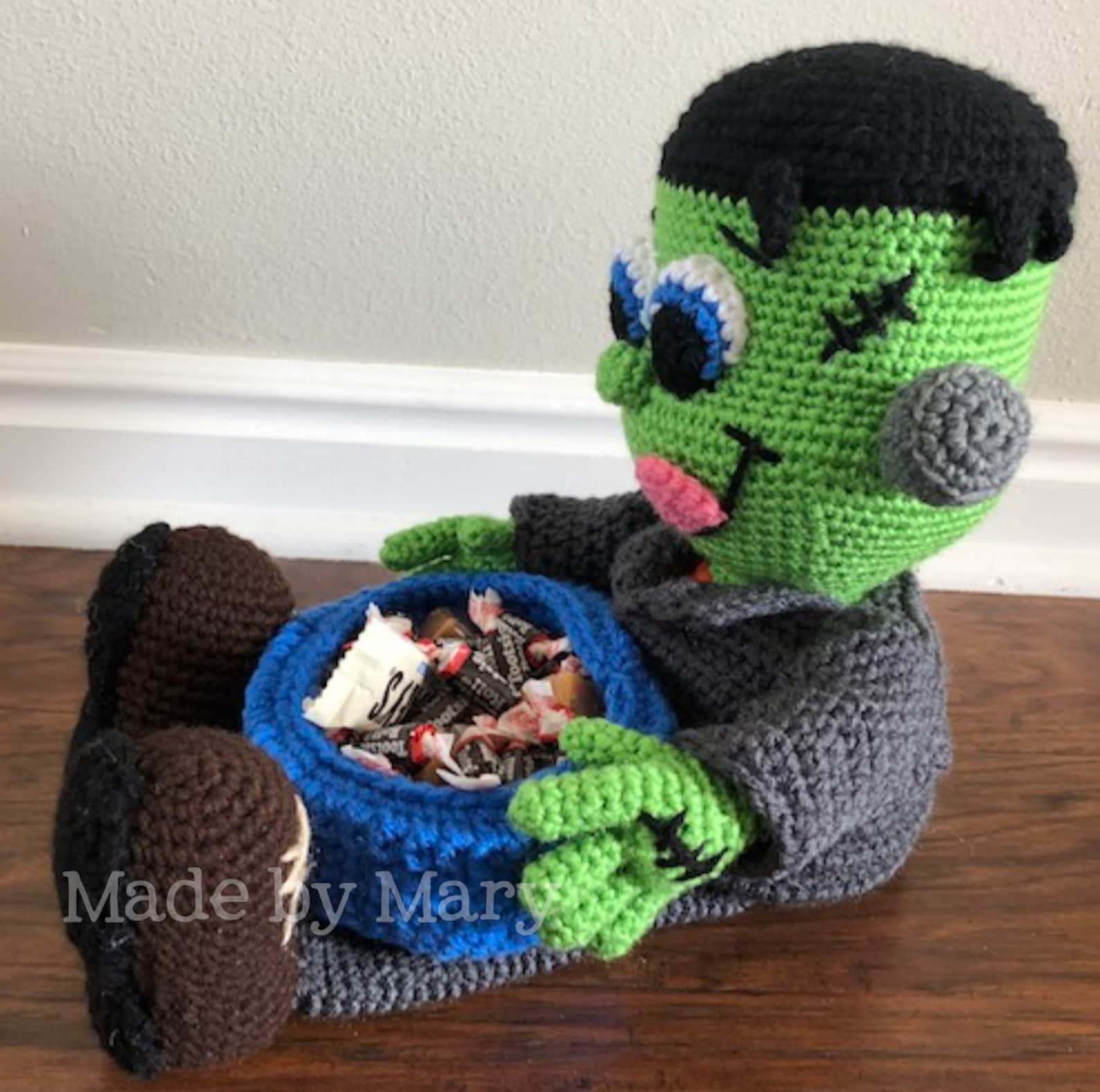 PDF PATTERN: Frankenstein Candy Bowl Crochet Pattern **crochet Pattern ...