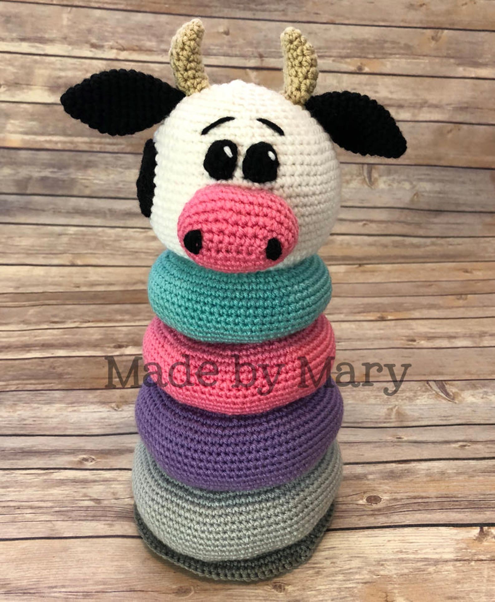 PDF PATTERN: Ring Stacker Farm Animals **crochet Pattern Only, Not ...