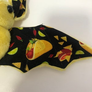 Yellow Taco Bat Plush, Stuffed Animal, Softie - Etsy