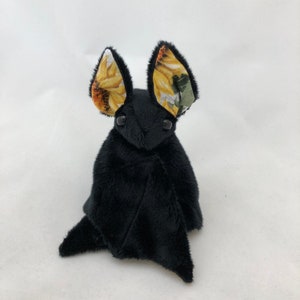 Black Sunflower Bat Plush, Stuffed Animal, Softie - Etsy
