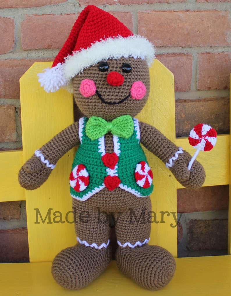 PDF Pattern: Gingerbread Boy Crochet Pattern crochet Pattern - Etsy