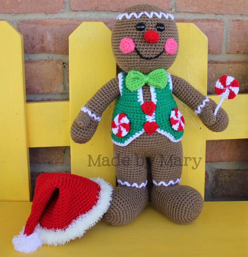 PDF Pattern: Gingerbread Boy Crochet Pattern *crochet Pattern Only, Not ...