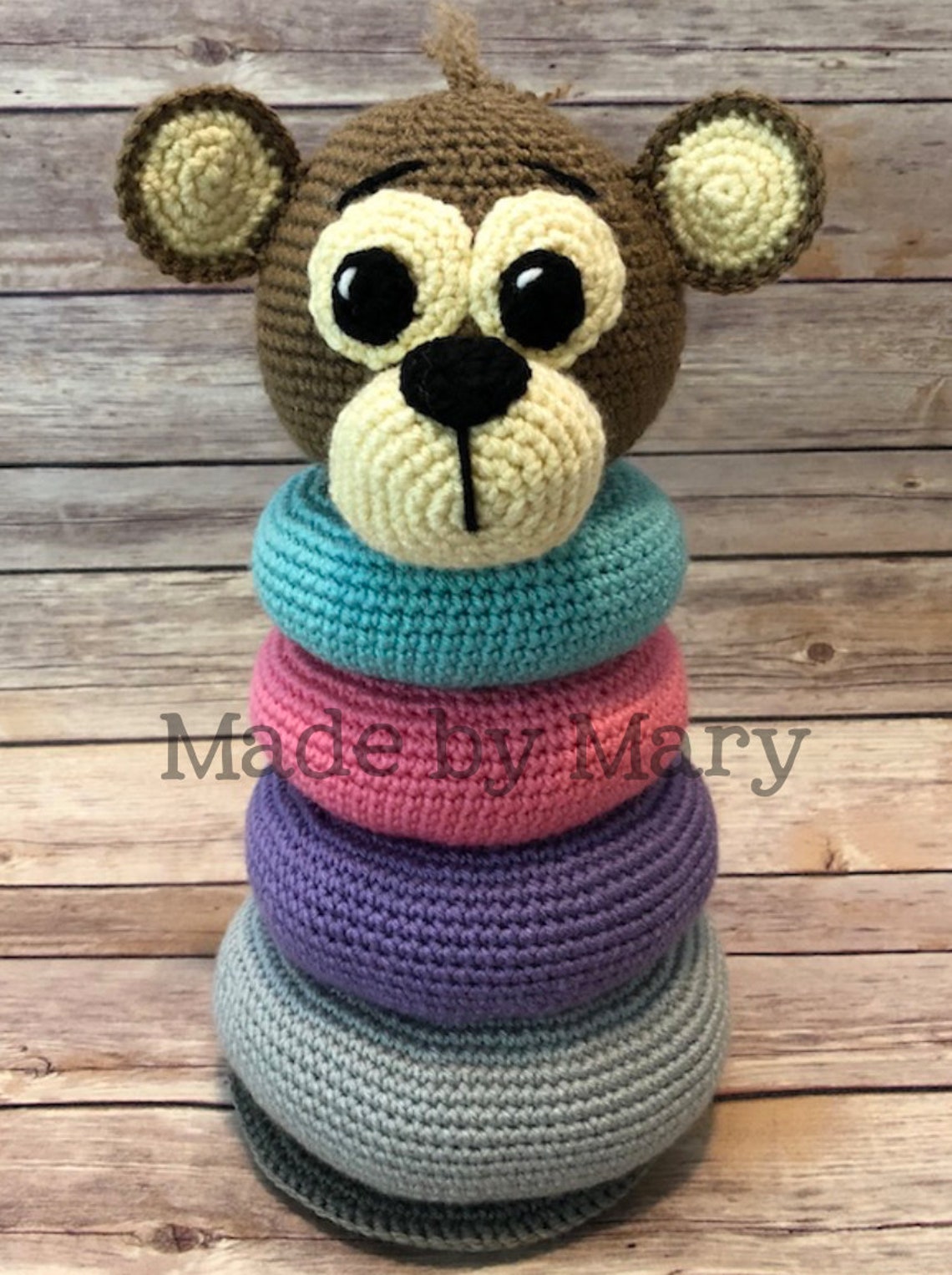 PDF PATTERN: Ring Stacker Zoo Animals 2 **crochet Pattern Only, Not ...