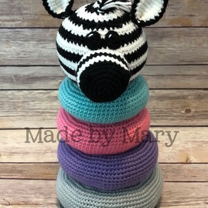 PDF PATTERN: Ring Stacker Zoo Animals 1 **crochet Pattern Only, Not ...