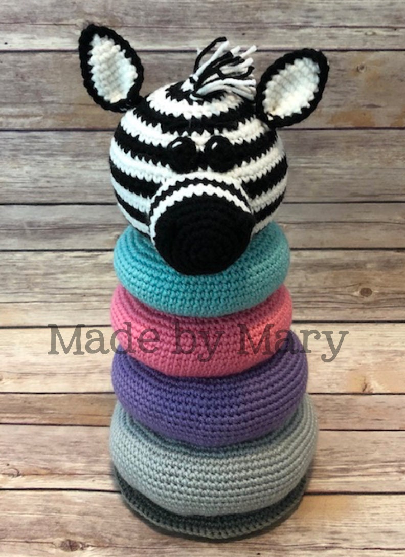 PDF PATTERN: Ring Stacker Zoo Animals 1 crochet Pattern | Etsy
