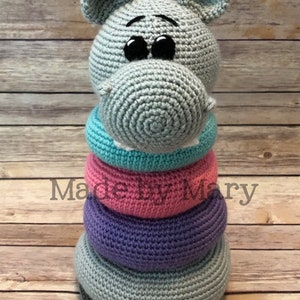 PDF PATTERN: Ring Stacker Zoo Animals 2 **crochet Pattern Only, Not ...
