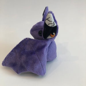 Glow-in-the-dark Eyeball Bat Purple Plush, Stuffed Animal, Softie - Etsy
