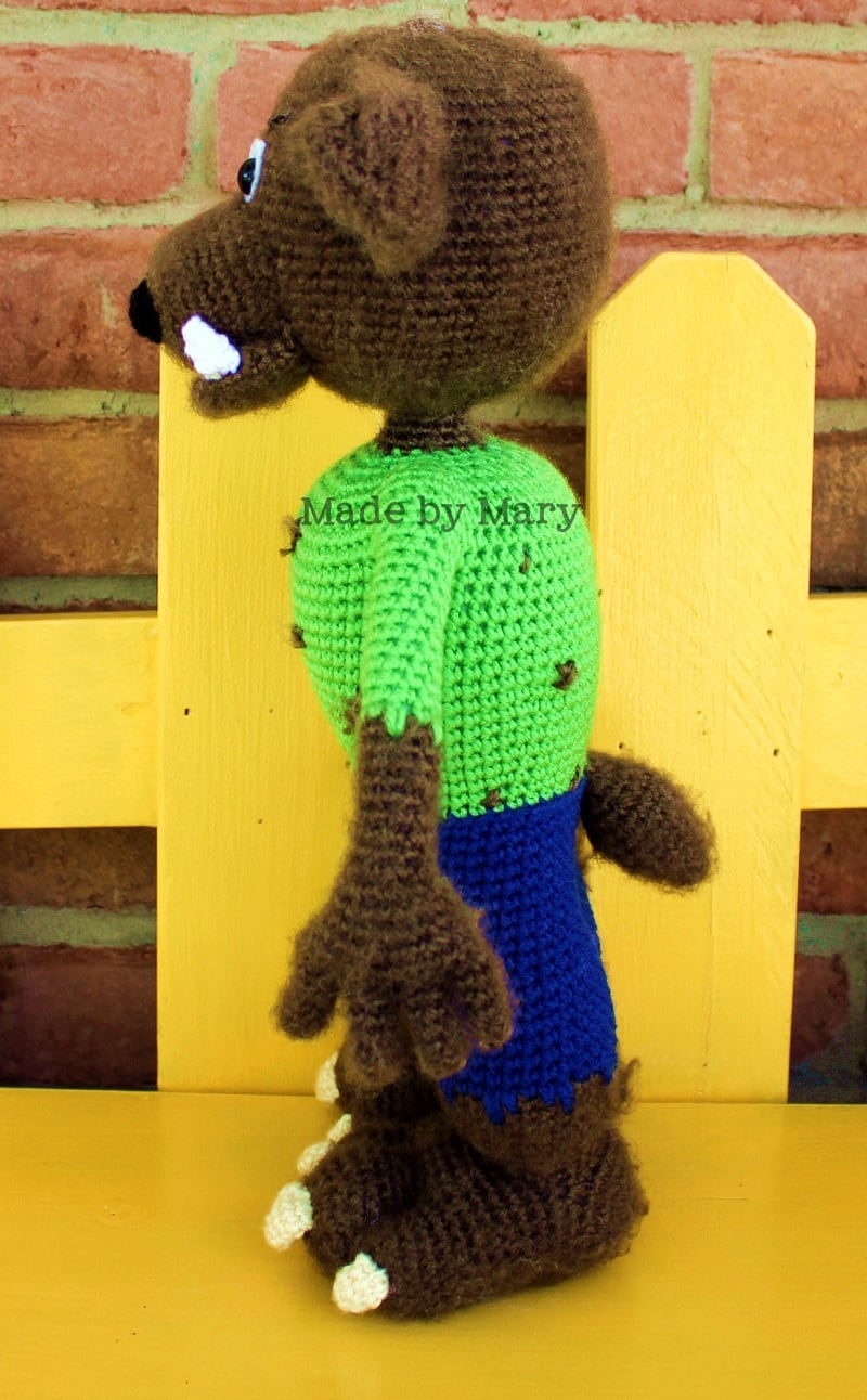 PDF PATTERN: Wendell the Werewolf Crochet Pattern Crochet | Etsy