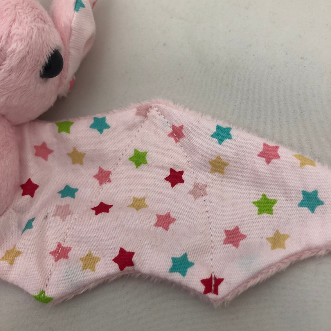 Light Pink Stars Bat Plush, Stuffed Animal, Softie - Etsy