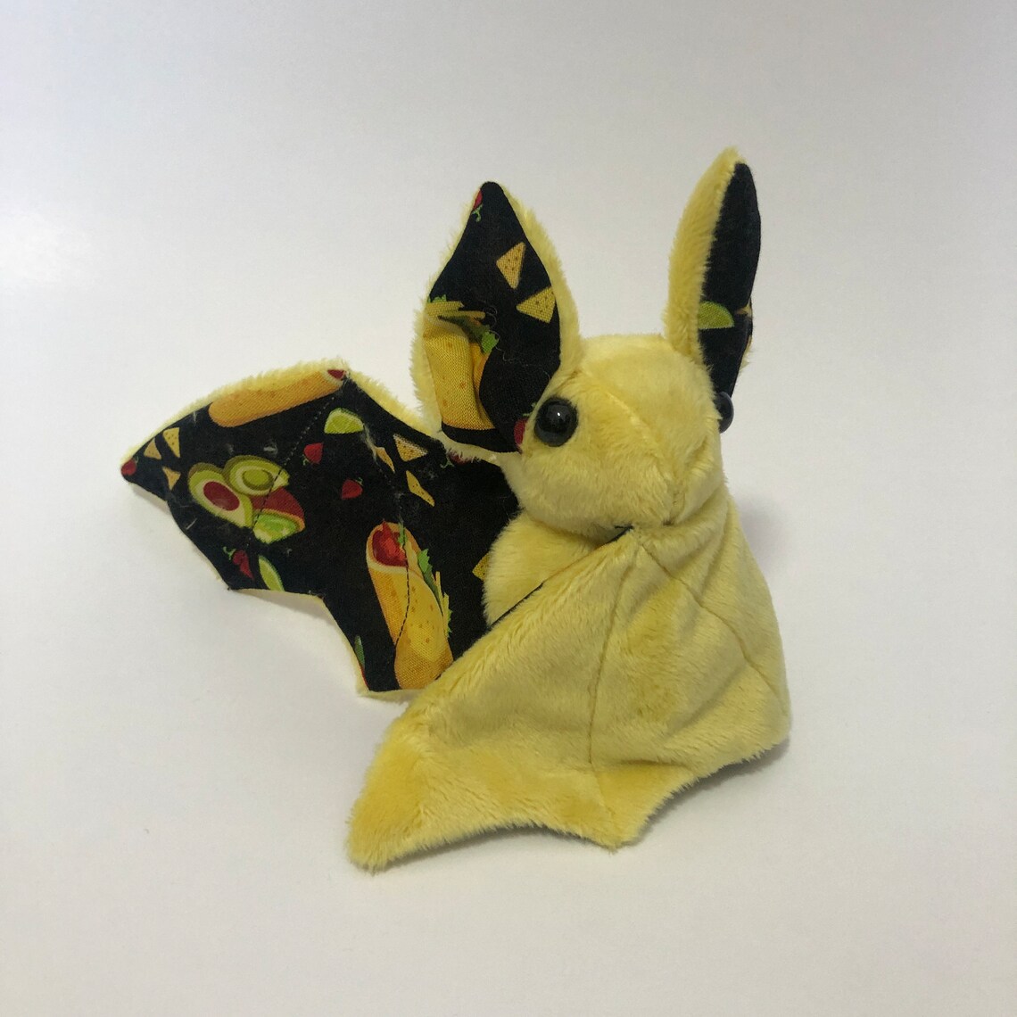 Yellow Taco Bat Plush Stuffed Animal Softie - Etsy