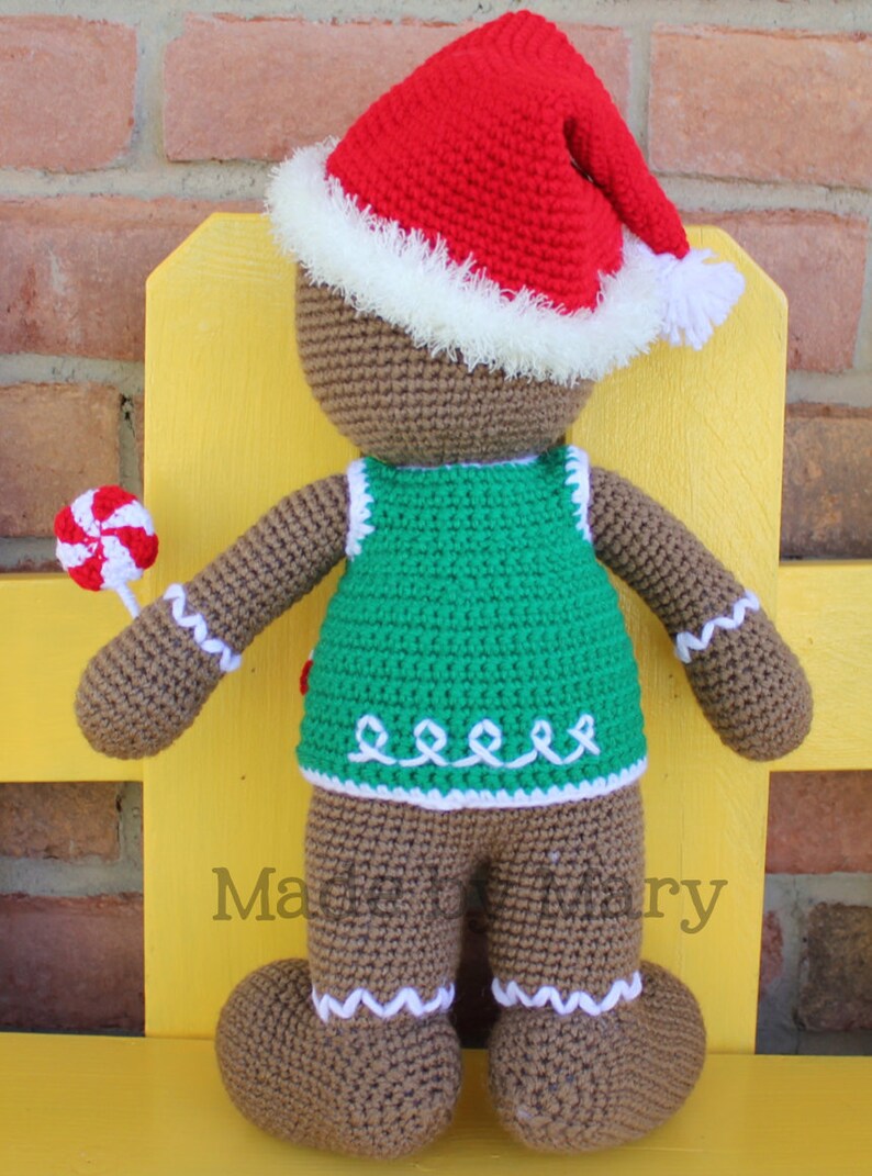 PDF Pattern: Gingerbread Boy Crochet Pattern *crochet Pattern Only, Not ...