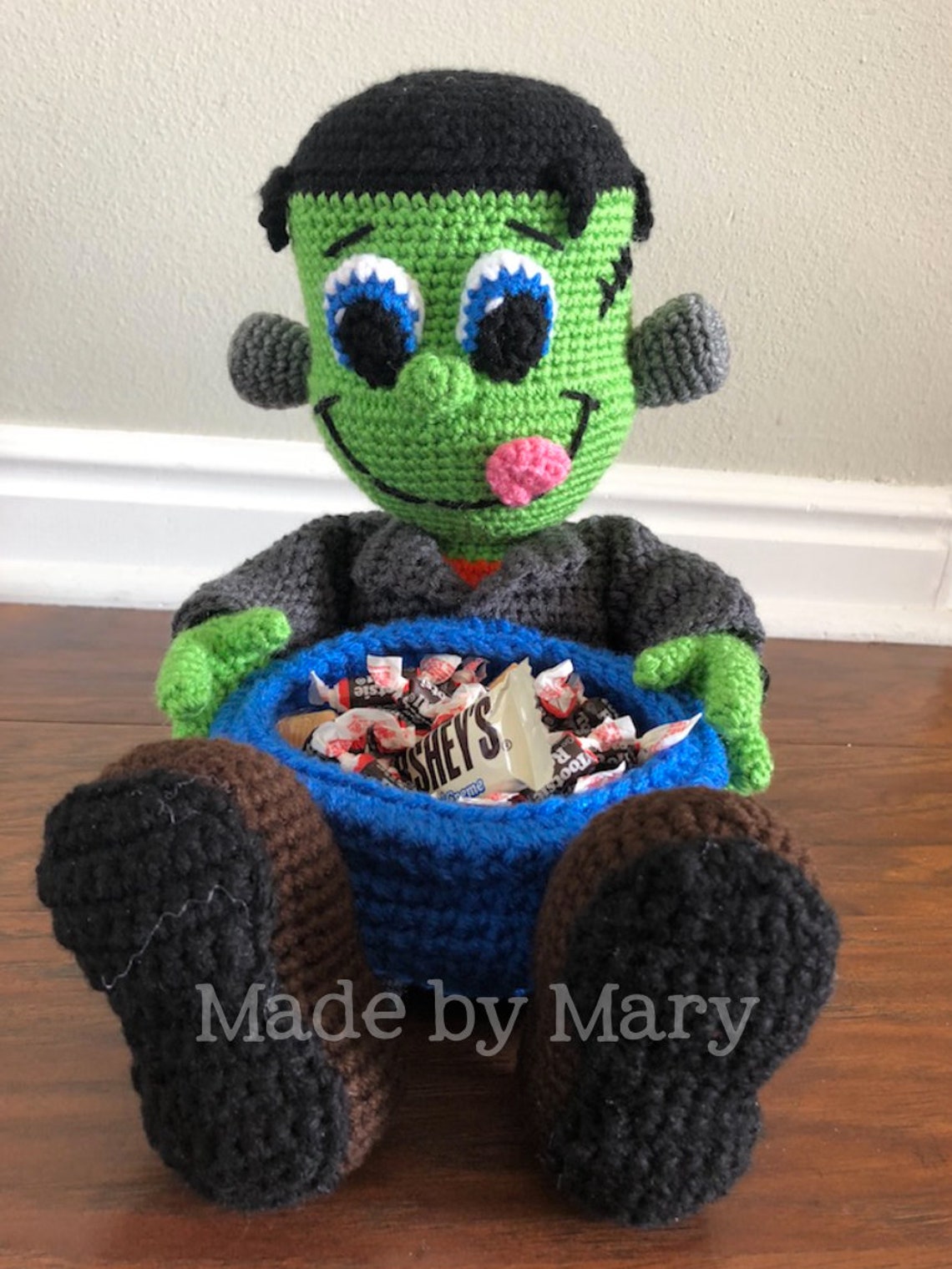 PDF PATTERN: Frankenstein Candy Bowl Crochet Pattern **crochet Pattern ...