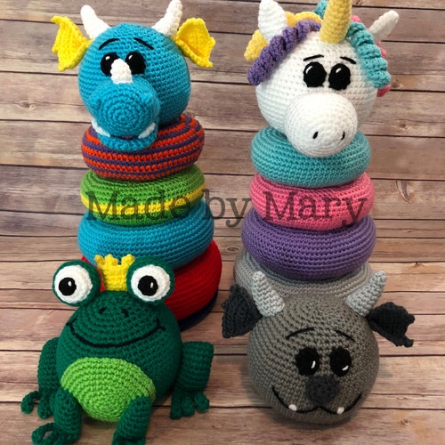 PDF PATTERN: Ring Stacker Farm Animals crochet Pattern Only - Etsy