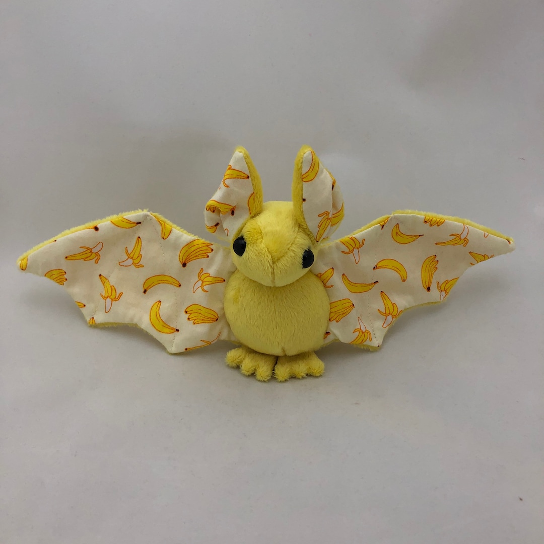 Yellow Banana Bat Plush, Stuffed Animal, Softie - Etsy