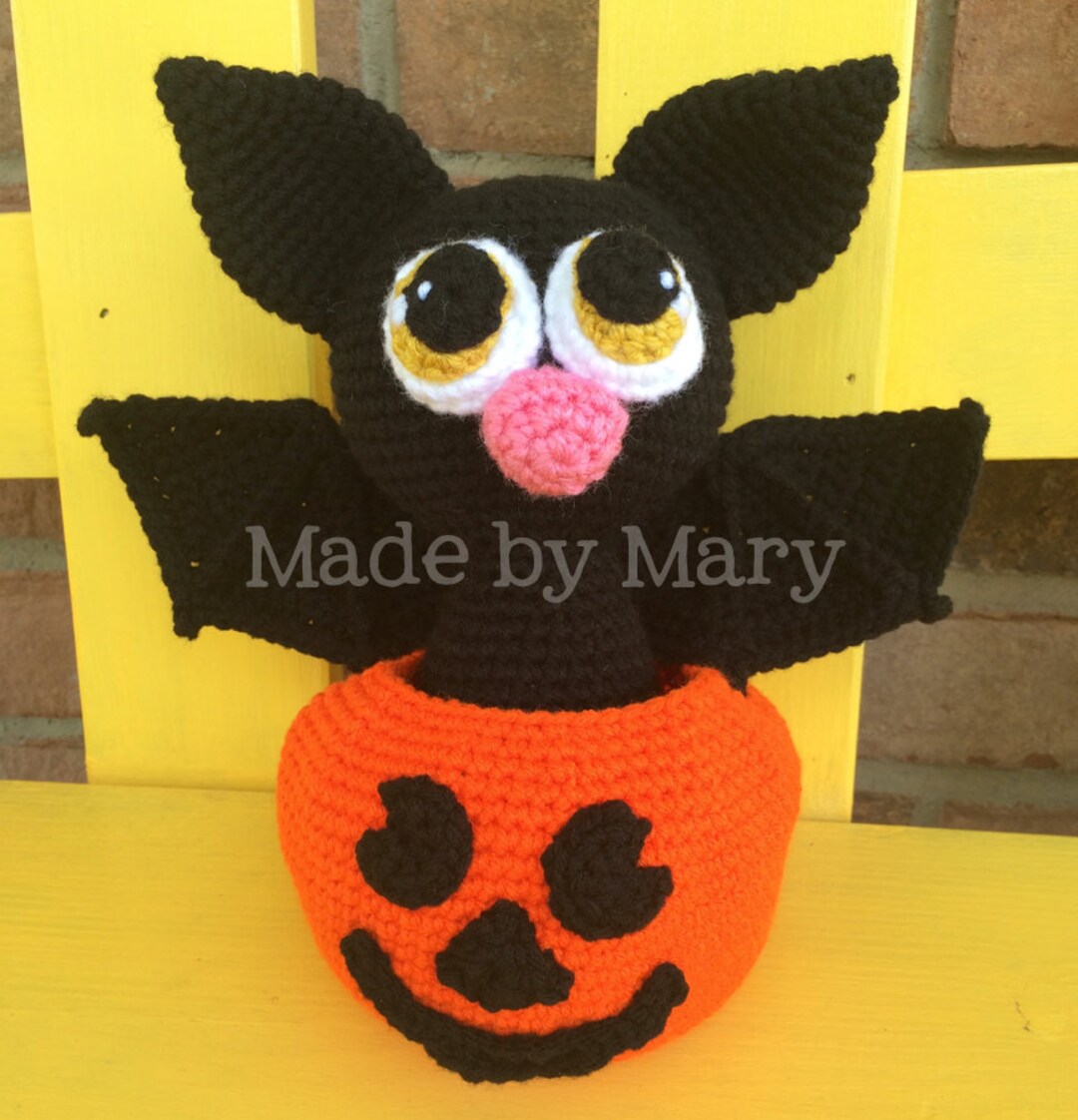 PDF PATTERN: Bat in a Pumpkin Amigurumi Pattern *crochet Pattern Only ...