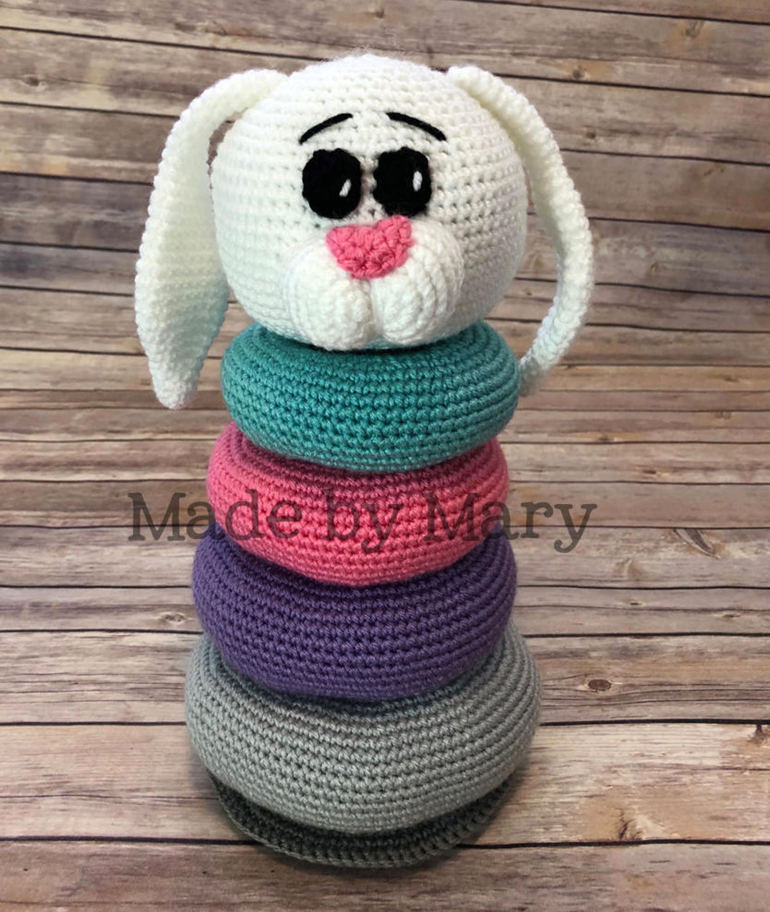 PDF PATTERN: Ring Stacker Pet Animals **crochet Pattern Only, Not ...