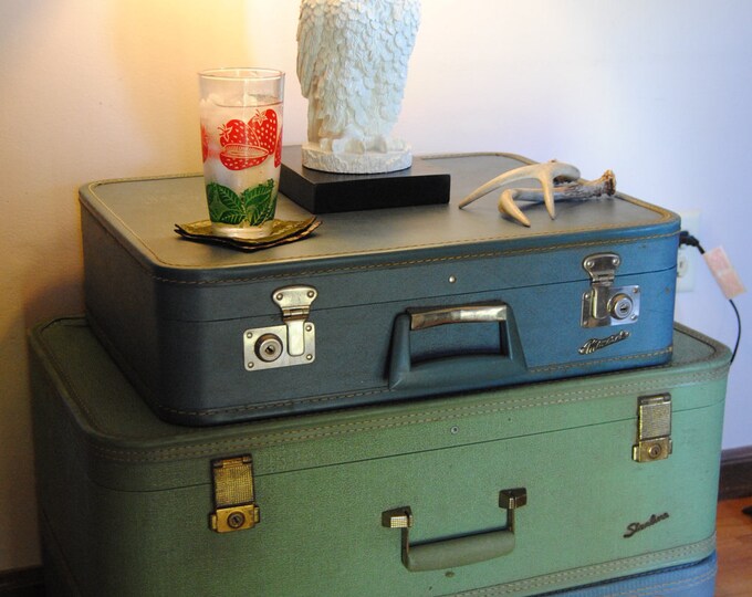 Stacked Vintage Suitcase Table - Etsy