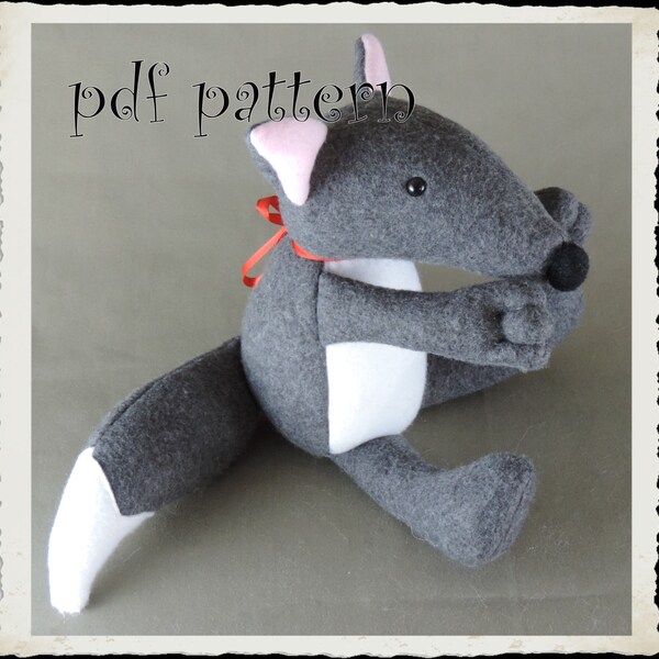 Wolf Sewing Pattern - Etsy Canada