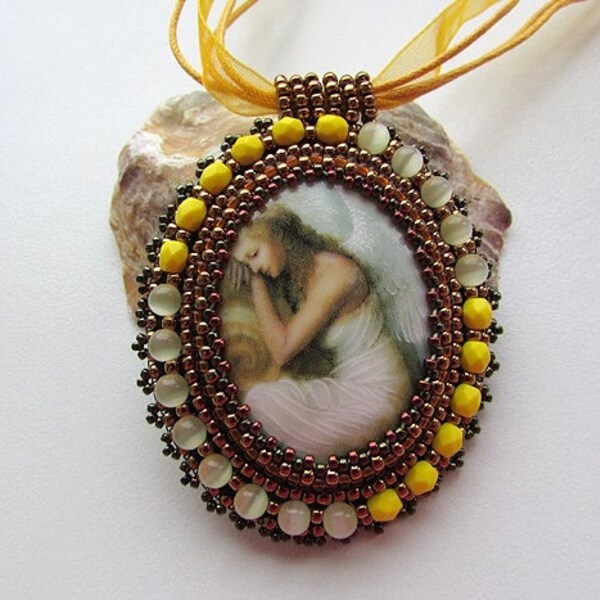 Angel Cameo Necklace - Etsy