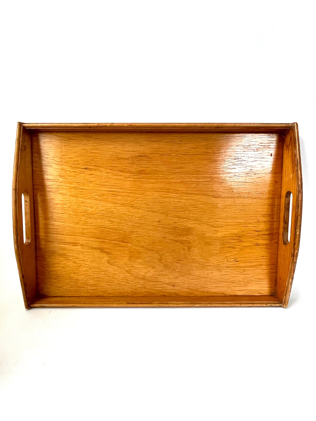 Large Wood Tray With Handles Vintage Rustic Farmhouse Boho Chic - Etsy