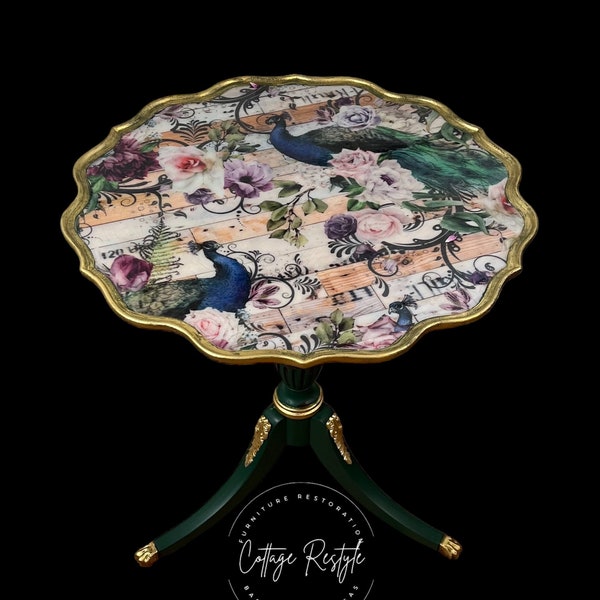 Decoupage Table - Etsy