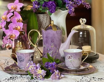 Lavender Tea Set - Etsy