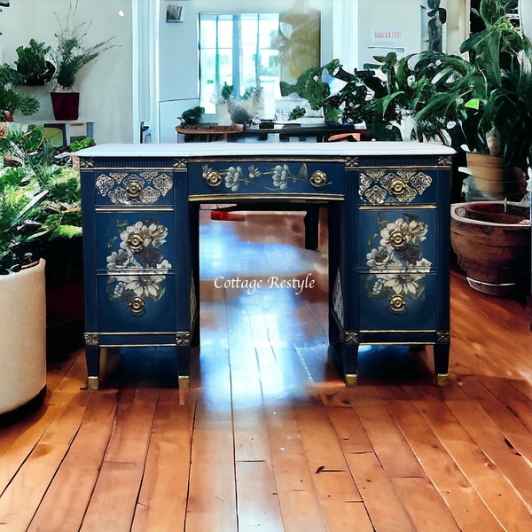 Hand Painted Desk - Etsy