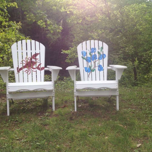 Adirondack Chair Custom Colors Beach Lighthouse Sea - Etsy