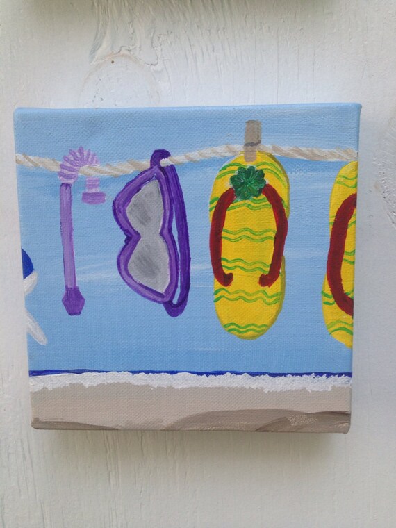 Fun beach art | Etsy