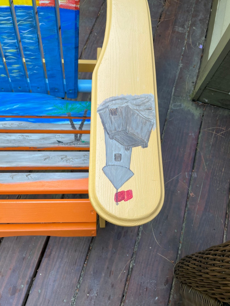 Adirondack Chair Custom Colors Margaritaville Beach Hand Painted Bright ...