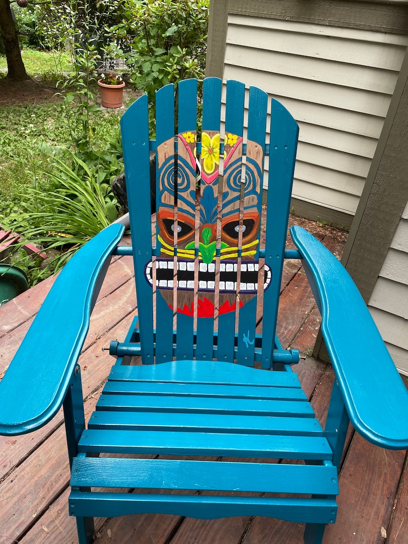 Adirondack Chair - Custom Colors - Margaritaville Beach - Hand Painted ...